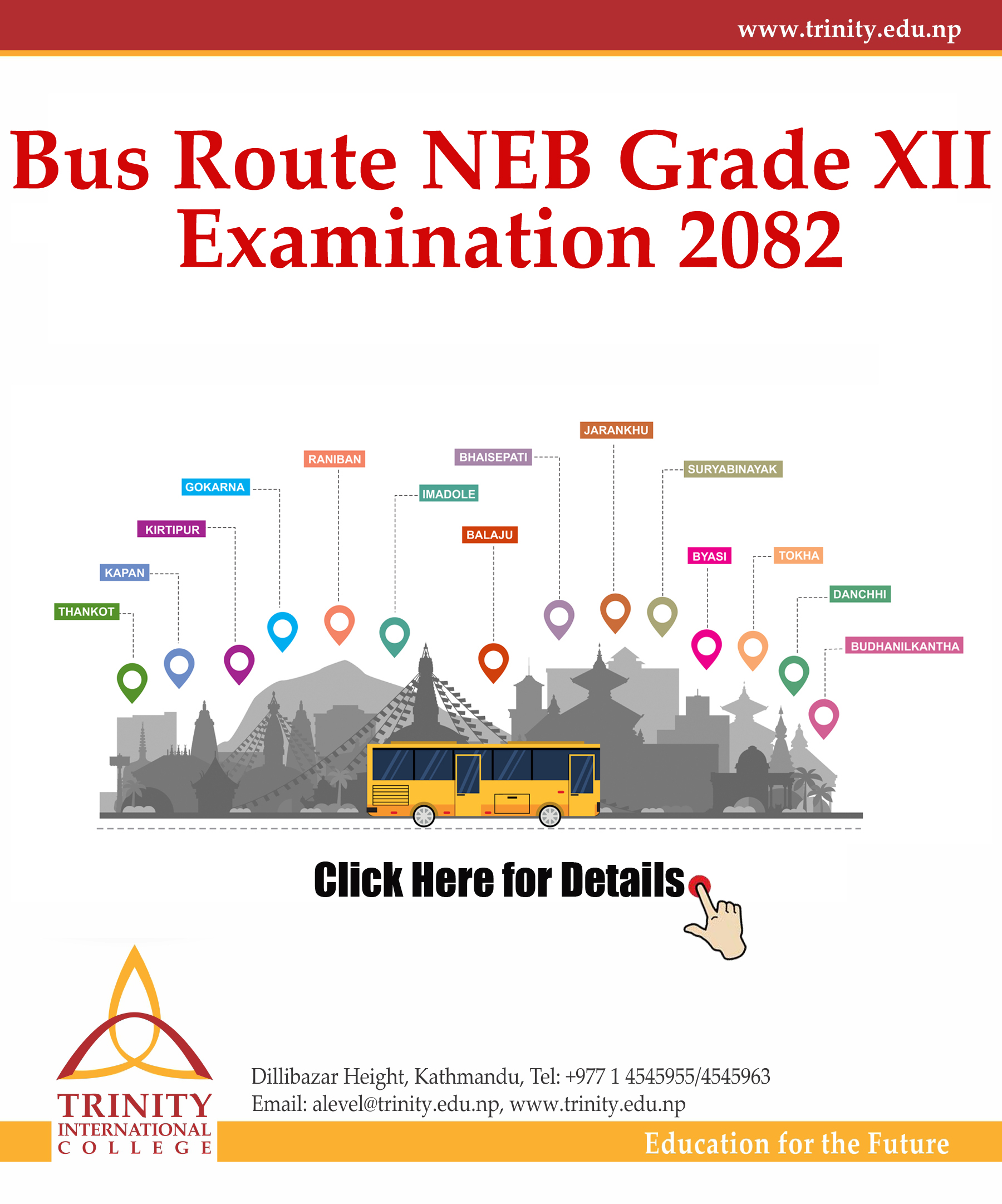Bus Route Grade XII NEB Examination 2082